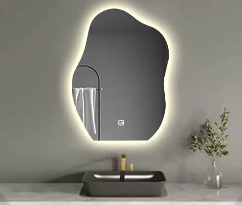 Odd Shaped Bathroom Mirrors, Custom Irregular Shape Bathroom Mirror ...